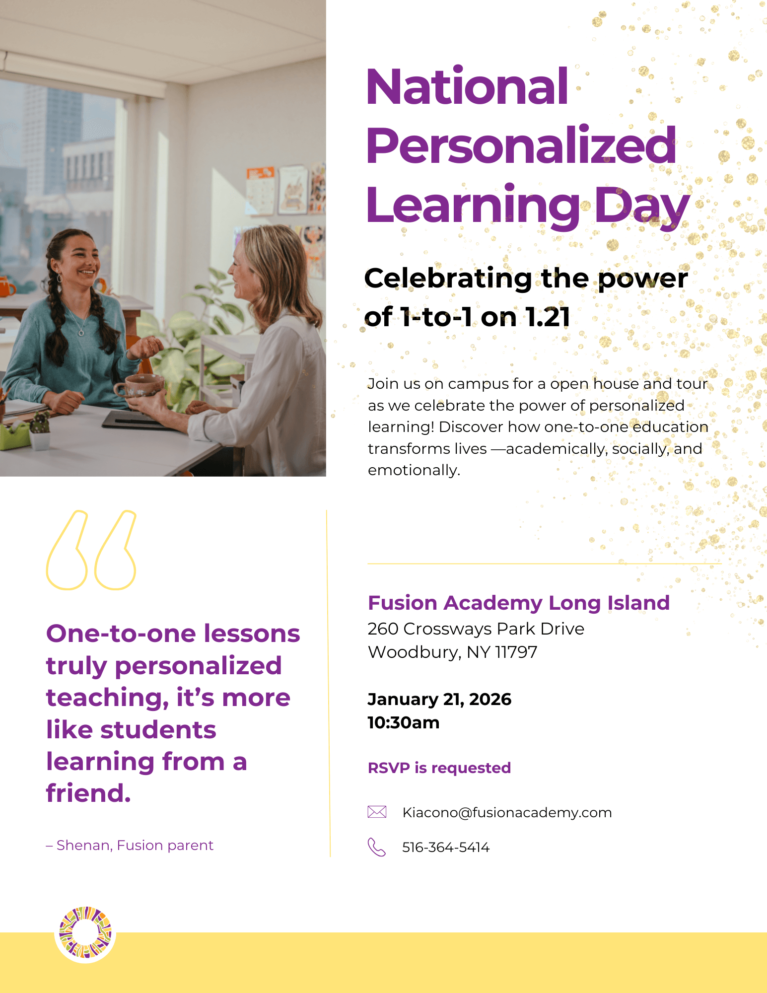 National Personalized Learning Day Open House | Fusion Academy